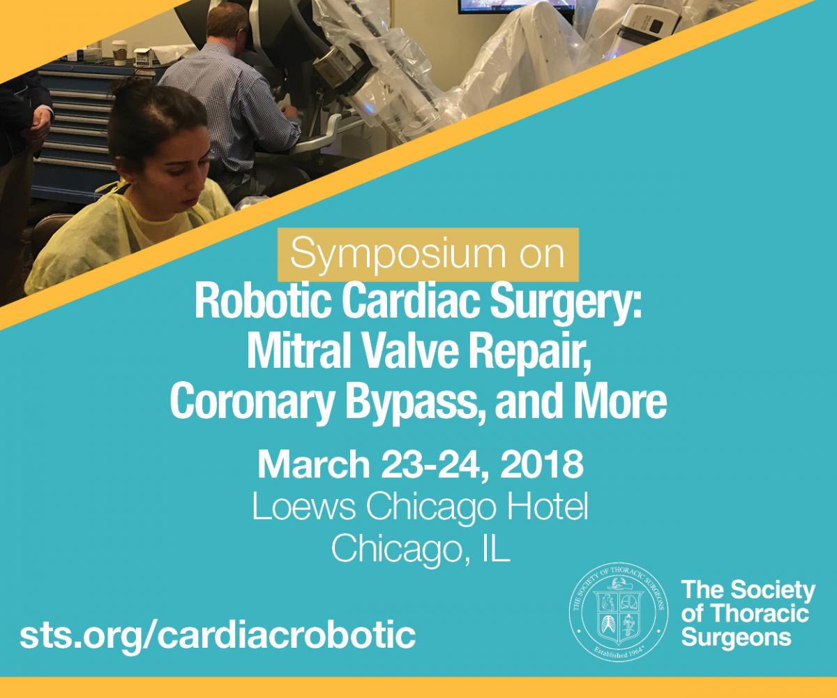 Register Now for STS Symposium on Robotic Cardiac Surgery | CTSNet